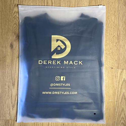 Custom Clothes Bag Frosted Zipper Bag Custom Zip Lock Bags Packaging ...