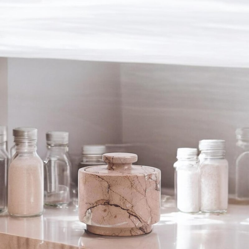 Vintage Red Salt Cellar - Etsy