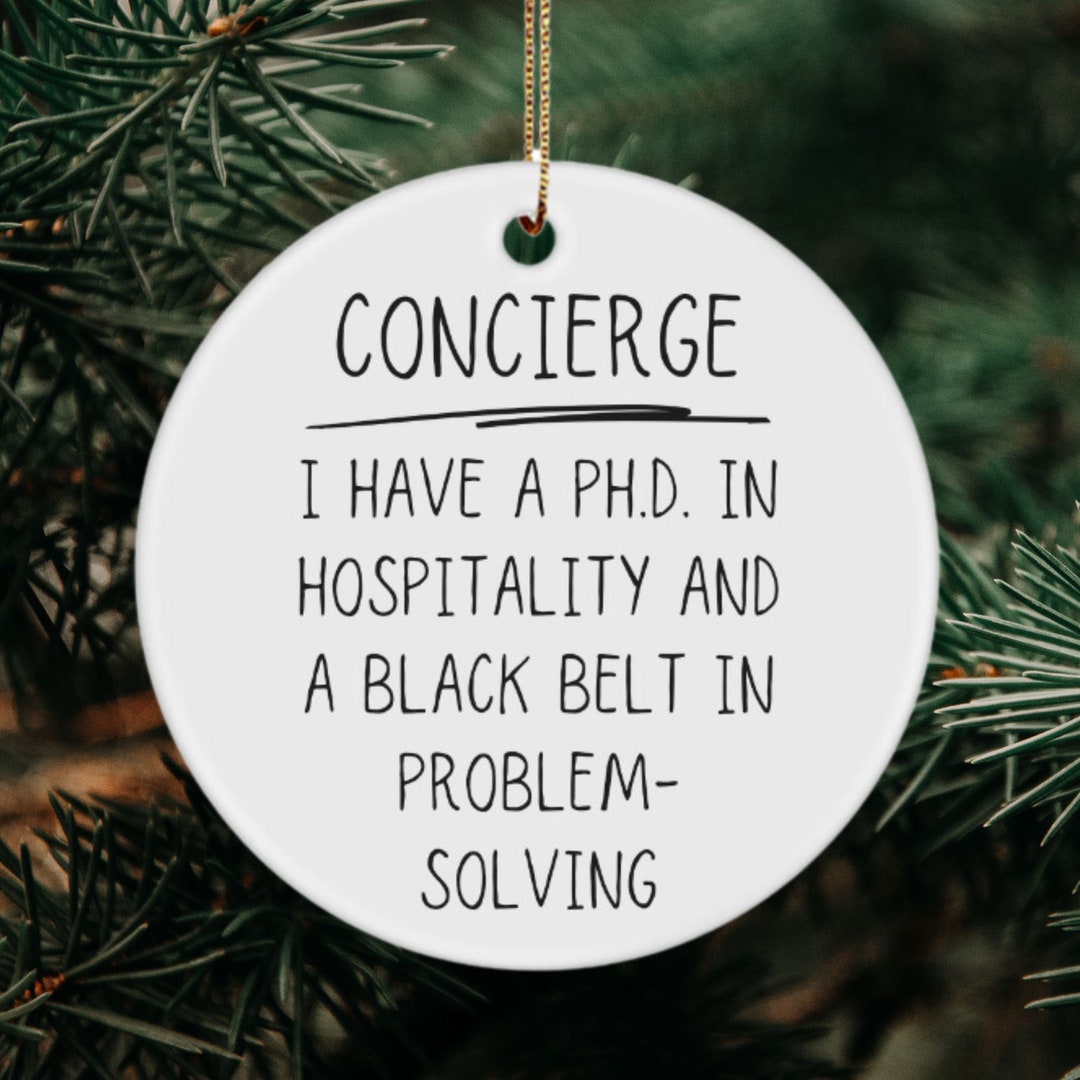 Concierge Ornament, Concierge Christmas Ornament, Gift for Concierge ...