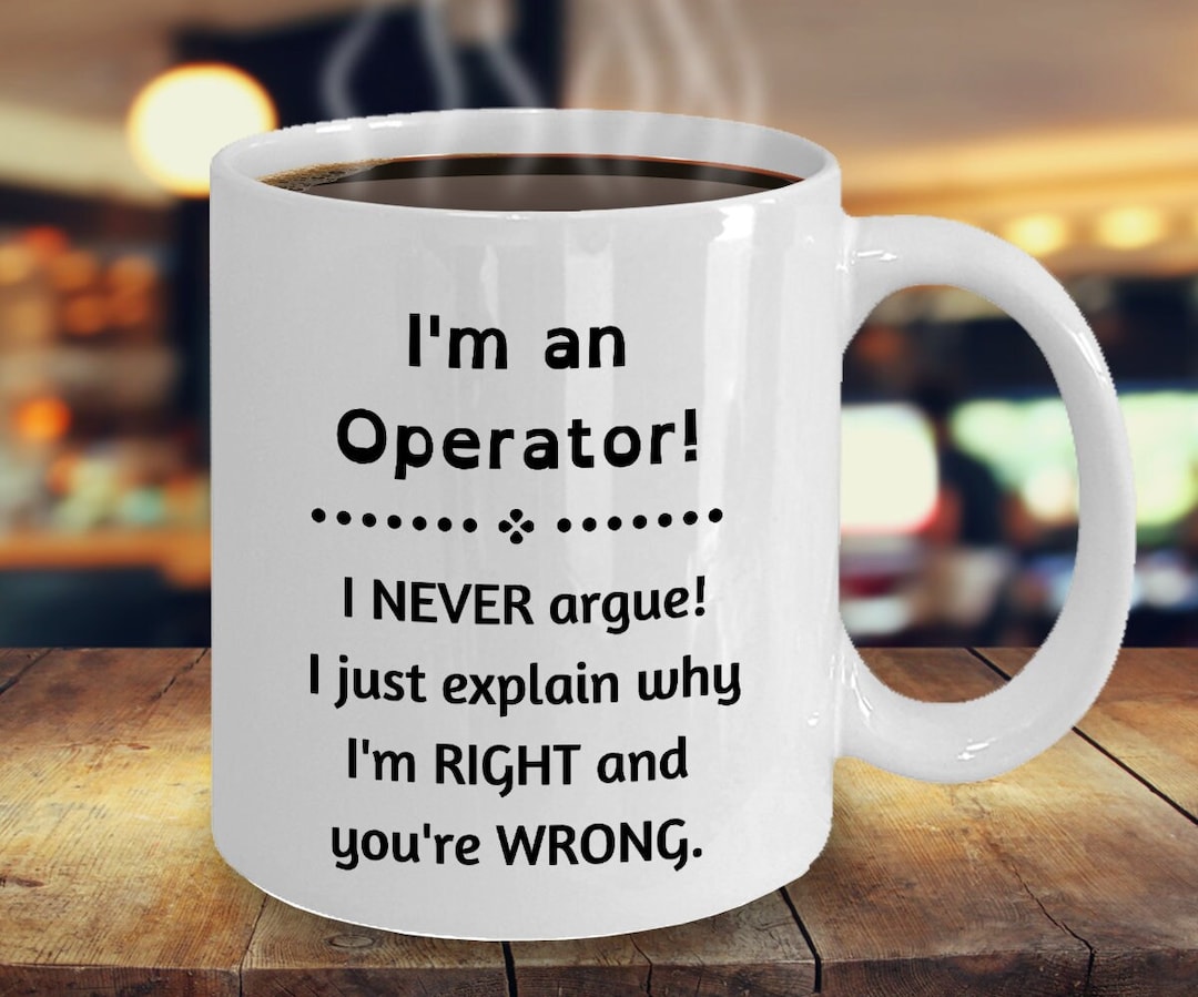 Operator Gifts, Operator Mug, Funny Gift for Operator, Gift Idea for Operator, Operator ...