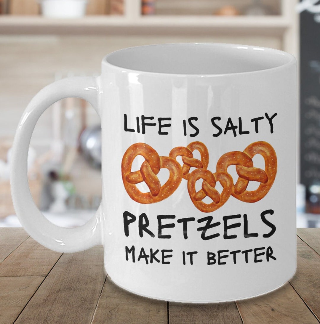 National Pretzel Day Mug, April 24 Silly Holiday Gift, Gift for Pretzel ...