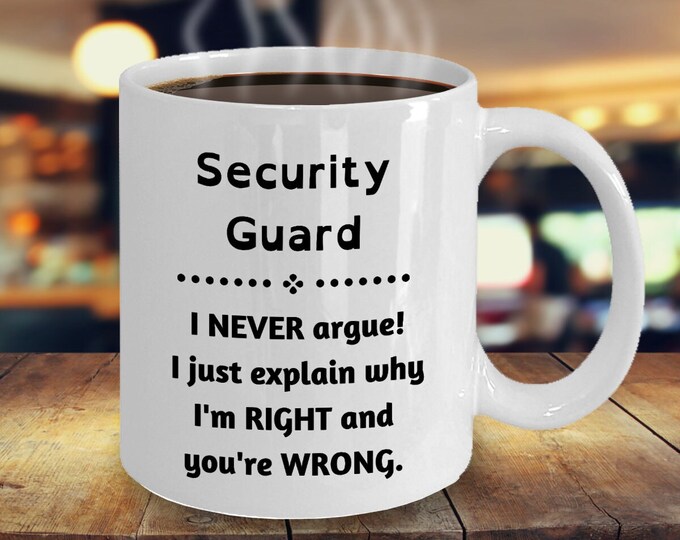 Security Guard Gift, Security Guard Mug, Security Guard Appreciation ...