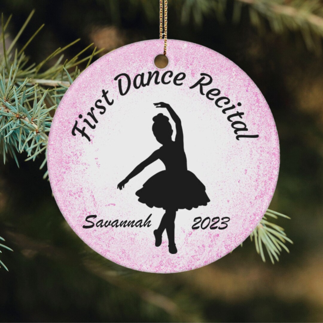 First Dance Recital Ornament, Personalized, Dancer Ornament, Ballet ...