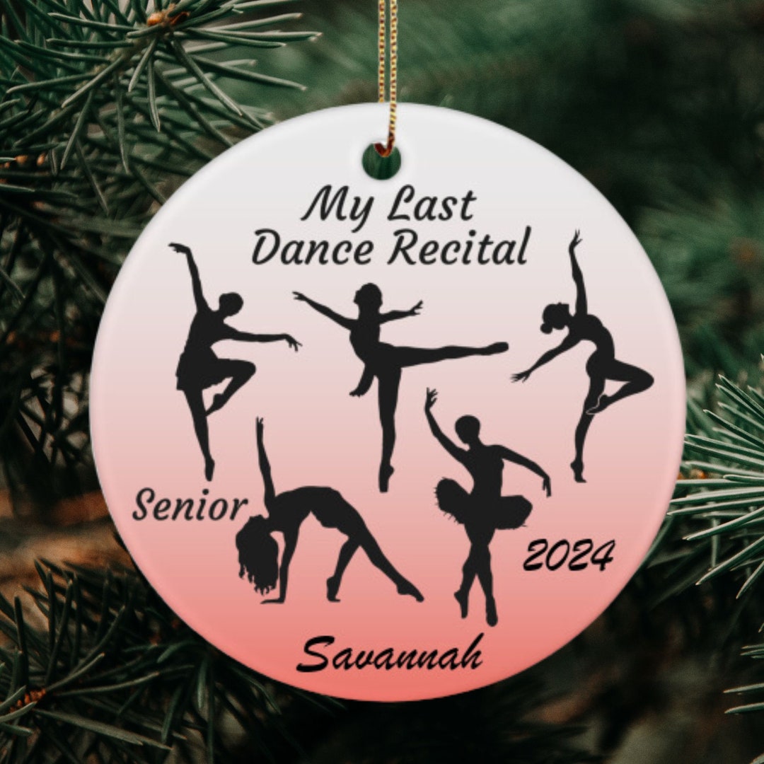 Senior Dance Recital Ornament, Personalized Dance Keepsake, Dancer ...