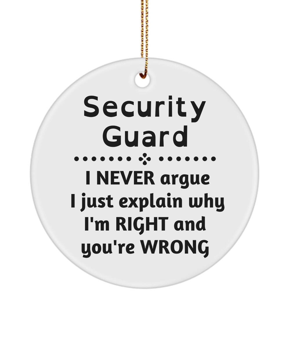 Security Guard Ornament, Security Guard Gift, Security Guard ...