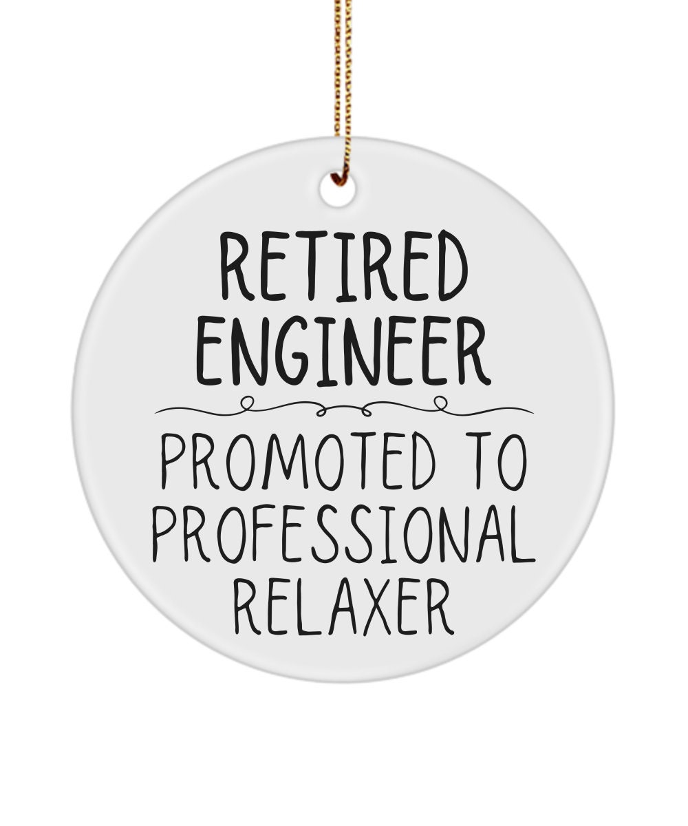 Retired Engineer Ornament, Engineer Retirement Gifts, Gift for ...