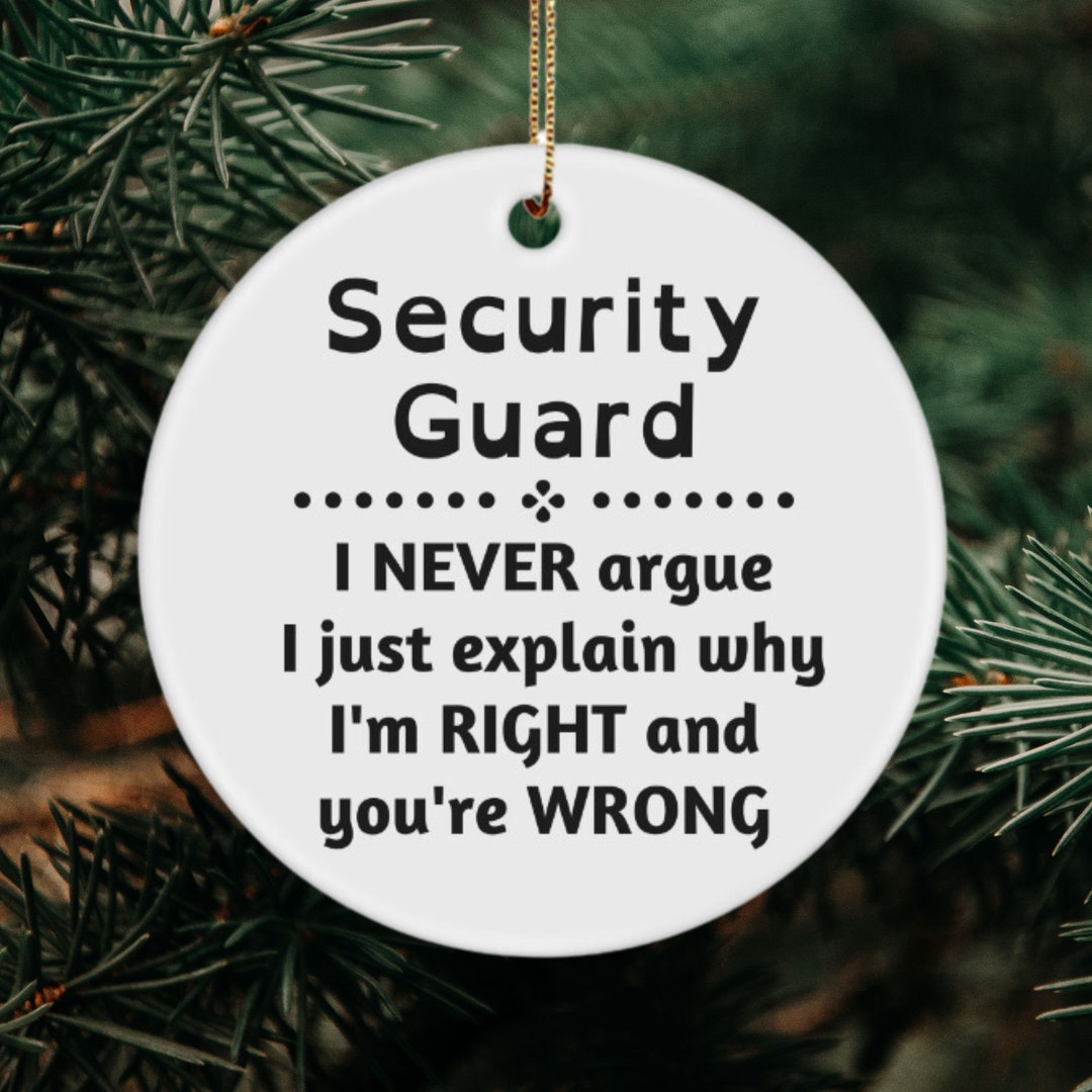 Security Guard Ornament, Security Guard Gift, Security Guard ...