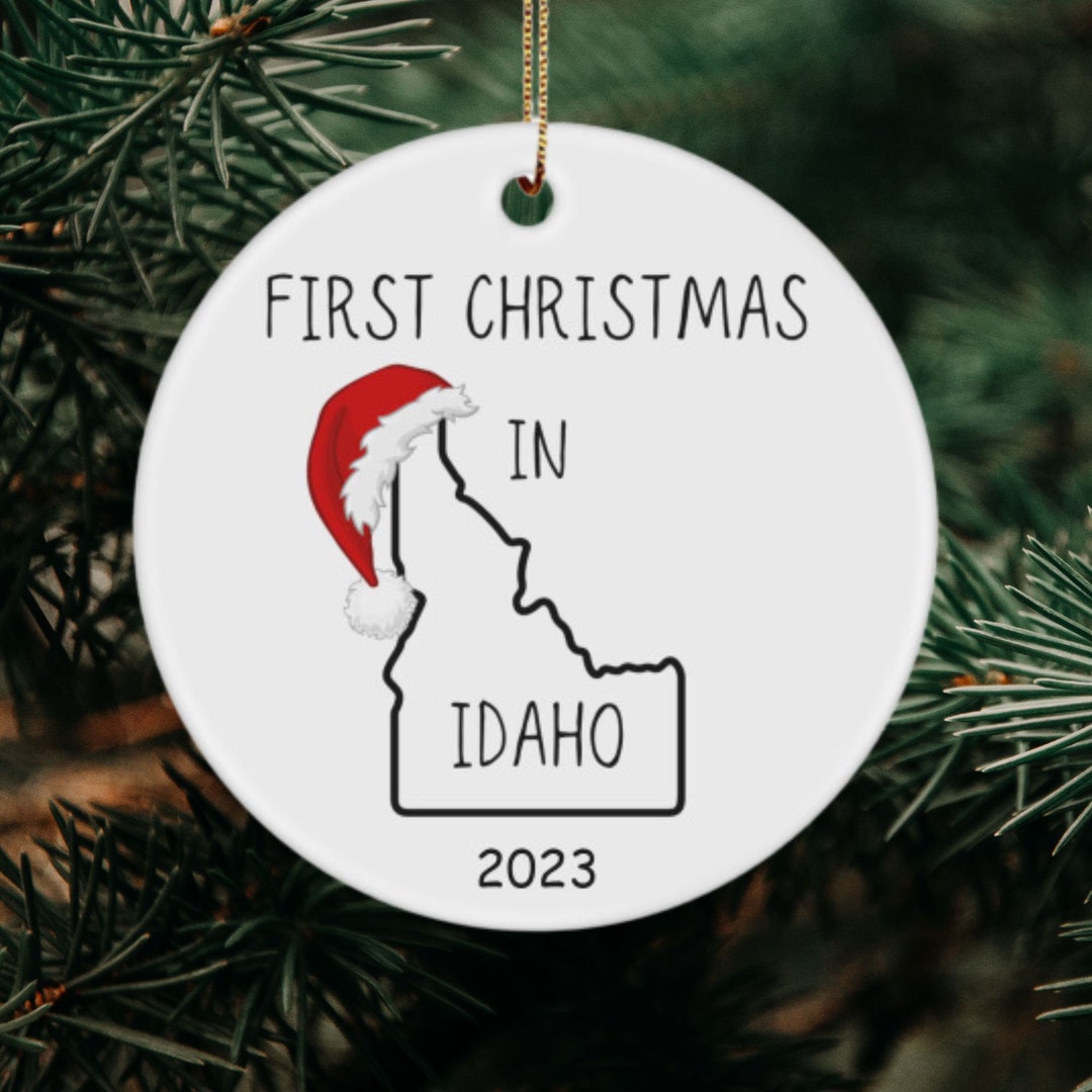 First Christmas in Idaho Custom Ornament, Relocating to Idaho, Moving ...