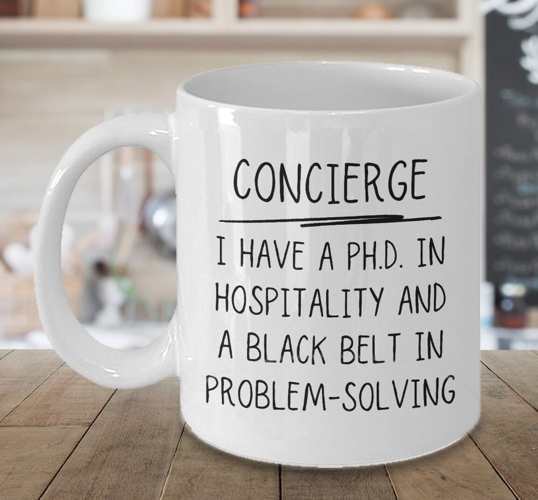 Concierge Mug, Concierge Coffee Cup, Gift for Concierge, Gift for Hotel ...