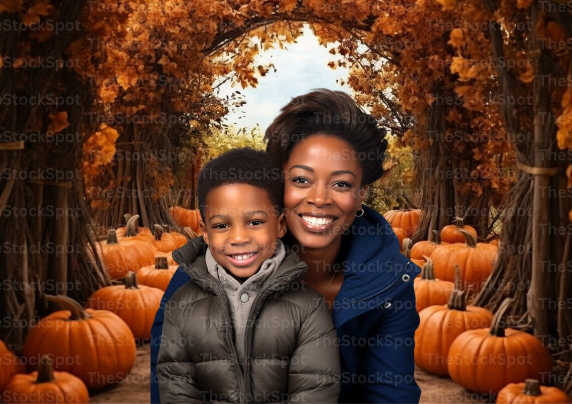 Pumpkin Patch Digital Backdrops,6 Autumn Backgrounds, Fall Backgrounds, Digital Pumpkin ...