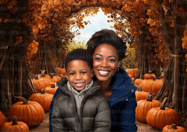 Pumpkin Patch Digital Backdrops,6 Autumn Backgrounds, Fall Backgrounds ...