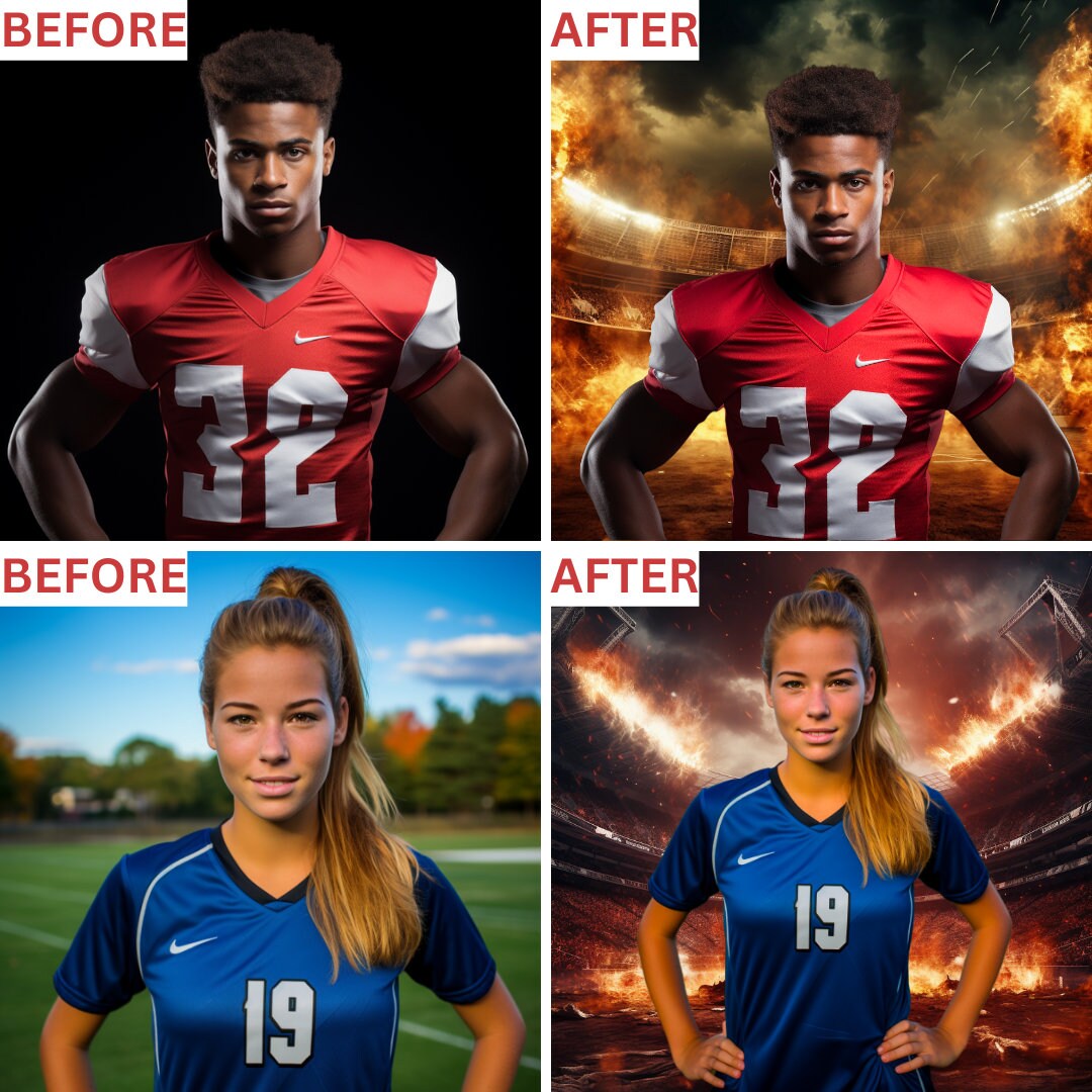 Sports Background, Digital Stadium Backdrops, 6 Digital Photography ...