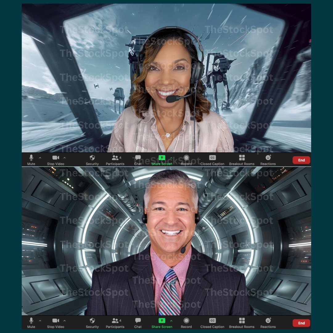 Star Wars Inspired Virtual Backgrounds, 15 Sci-fi Backdrops for Zoom ...