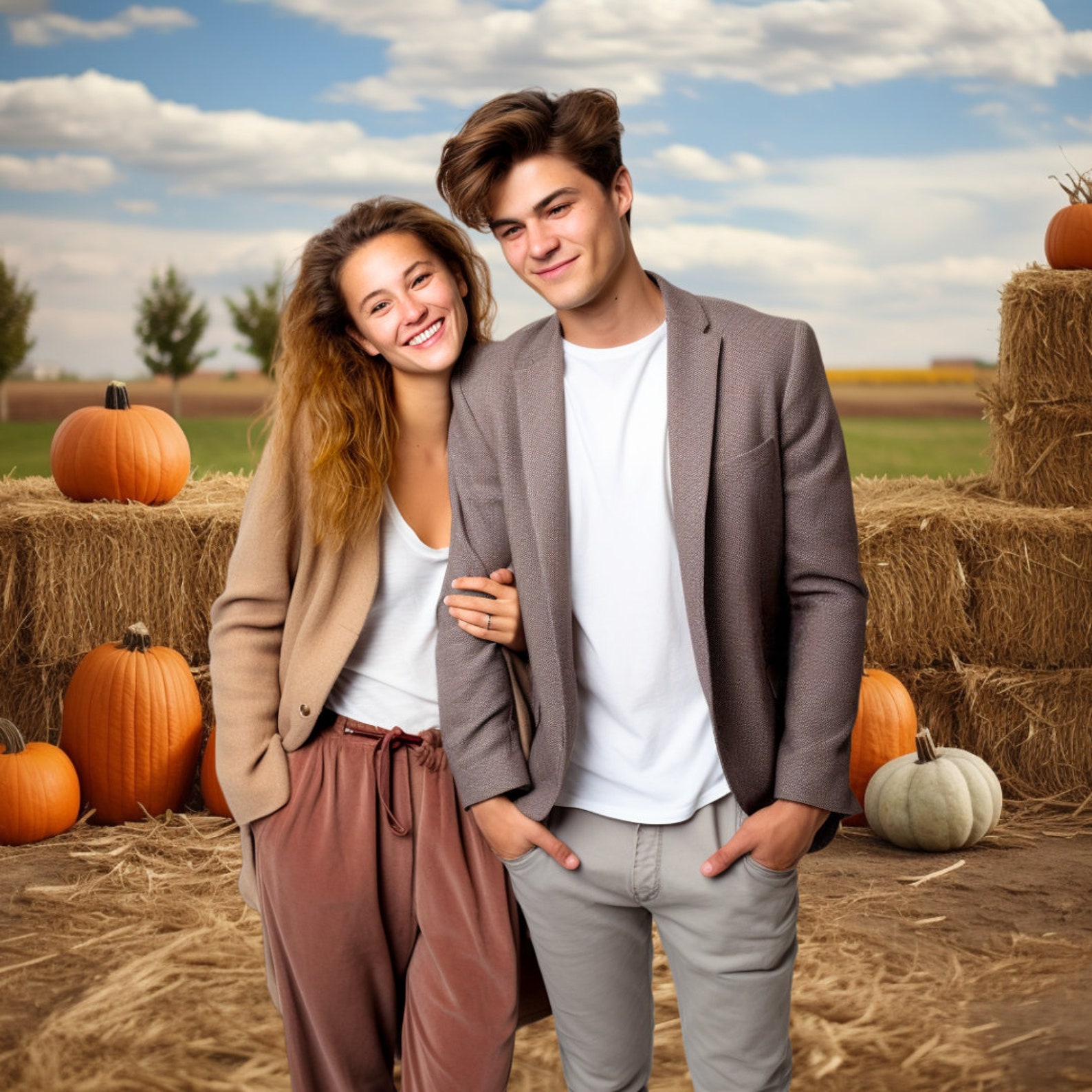 Pumpkin Patch Digital Backdrops,6 Autumn Backgrounds, Fall Backgrounds ...