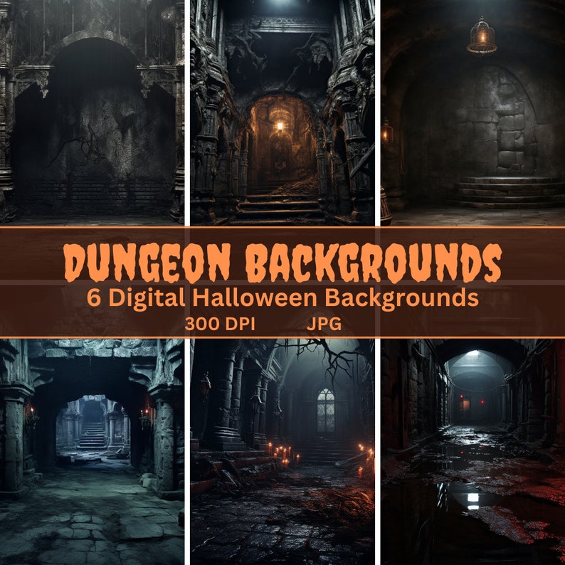 Dungeon Backdrops,6 Haunting Halloween Backgrounds, Halloween ...
