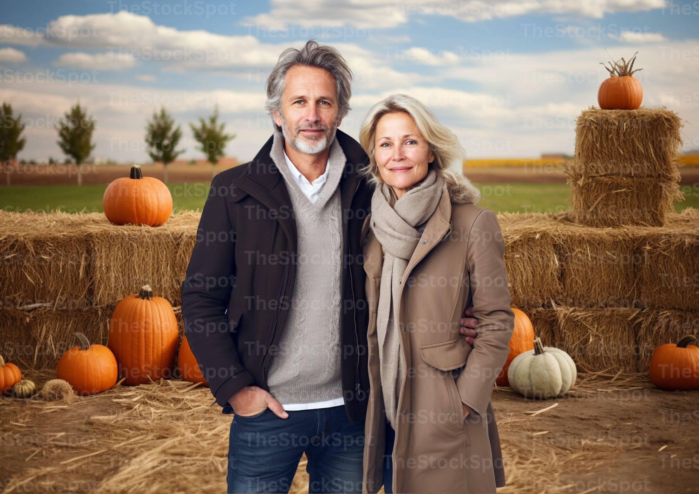 Pumpkin Patch Digital Backdrops6 Autumn Backgrounds Fall - Etsy