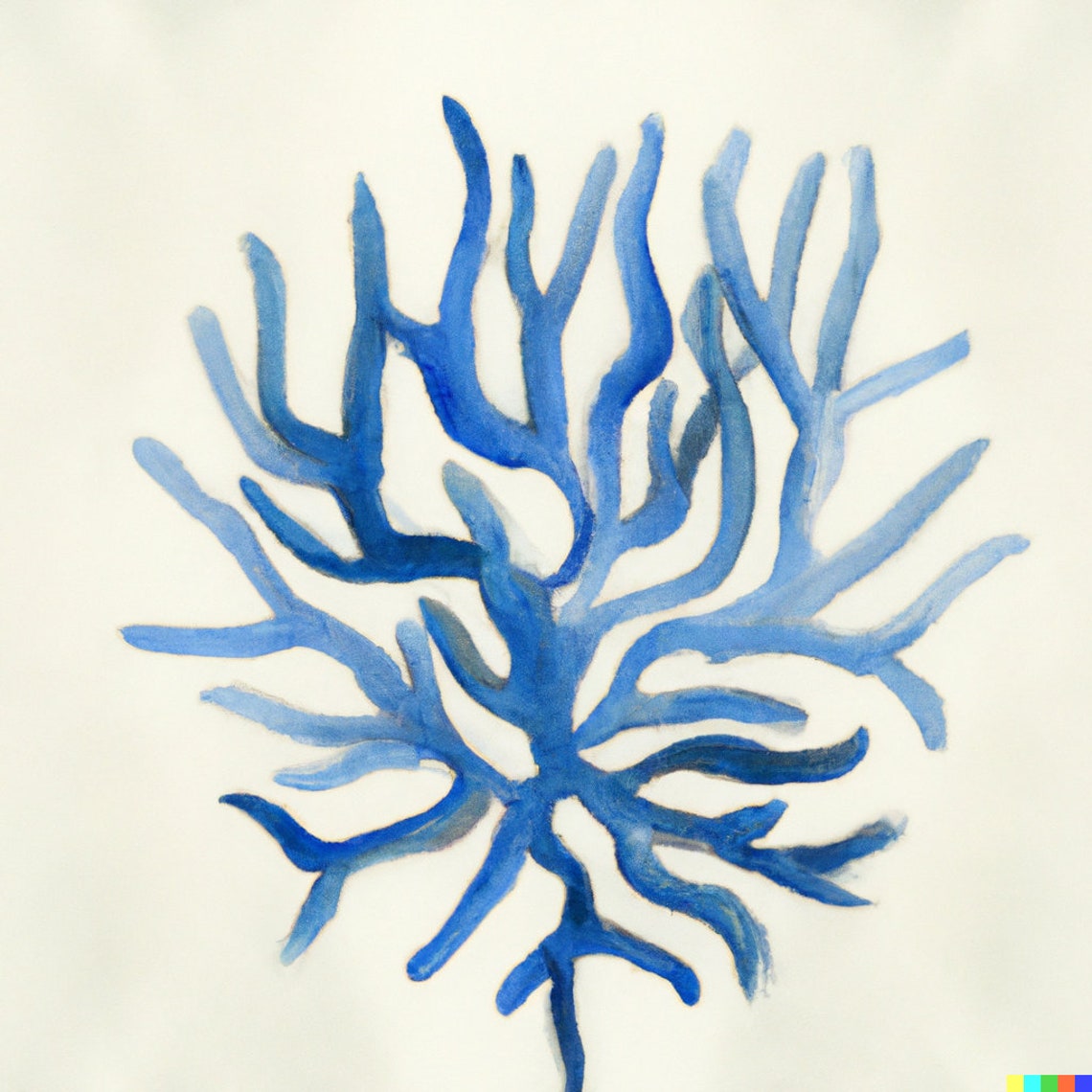 Beautiful Navy Blue Coral Seaweed - Etsy