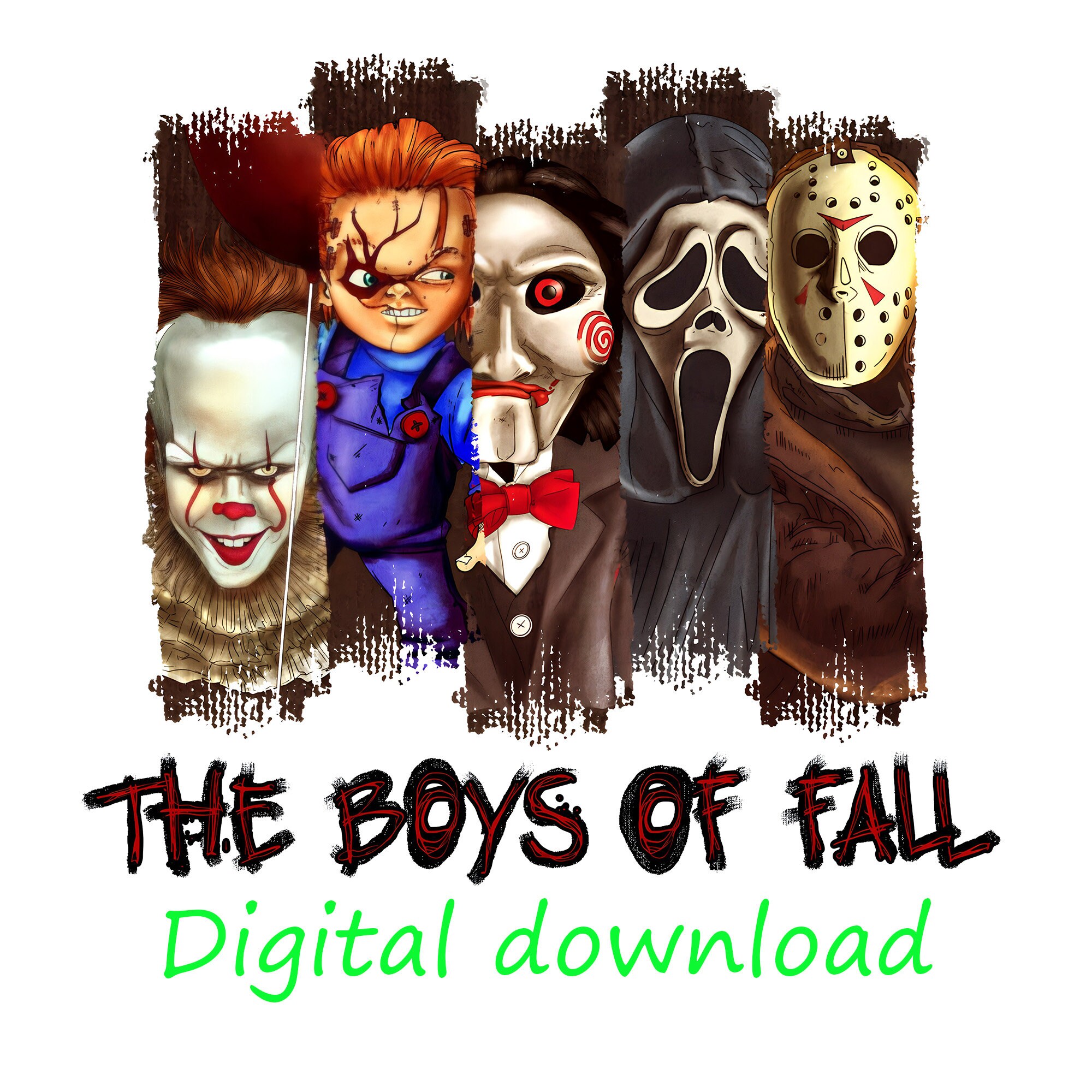 The Boys of Fall Horror Films Jason Freddy IT Scream - Etsy