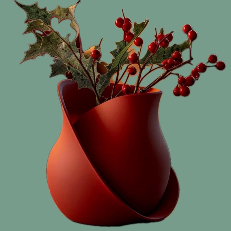 Christmas Vase - Etsy