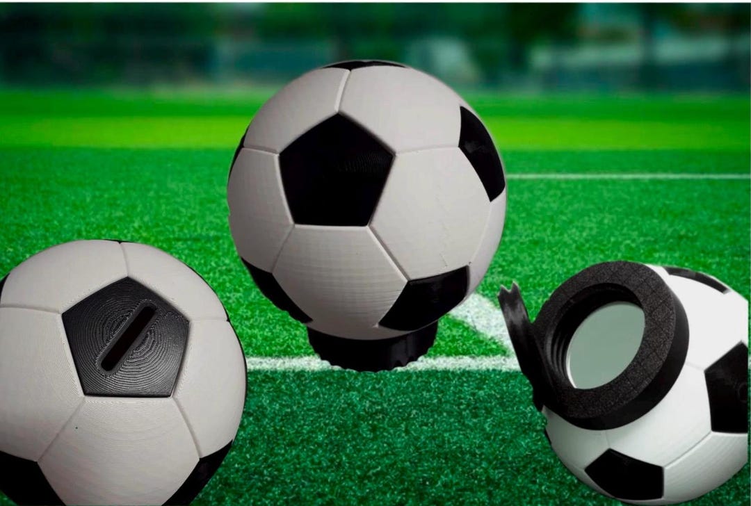 Piggy Bank Soccer Ball Futbol Football Piggybank for Money Kids Gift ...