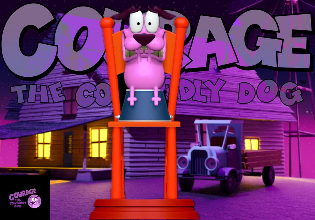Courage the Cowardly Dog, Figure/ Figurine/ Collectable/ Action Figure ...