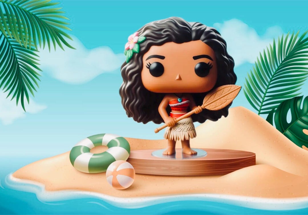 Moana Figure Disney Moana Statue Cartoon Movie - Etsy