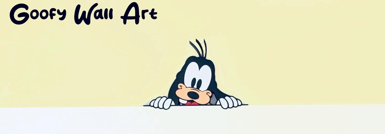 Goofy Wall Art Disney Goofy Door and Shelf Decor Disney Tv Show Movie ...