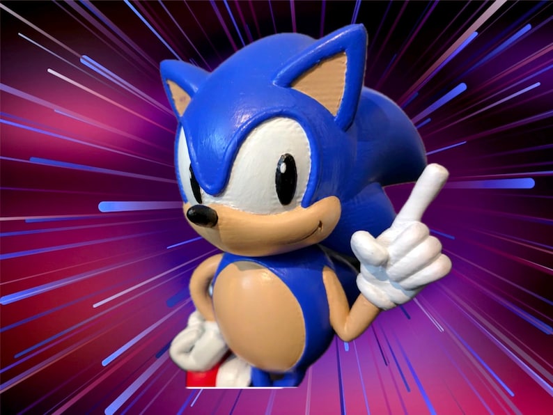 Sonic Statue Sonic the Hedgehog TV Show Movie Character Kids and Adults ...