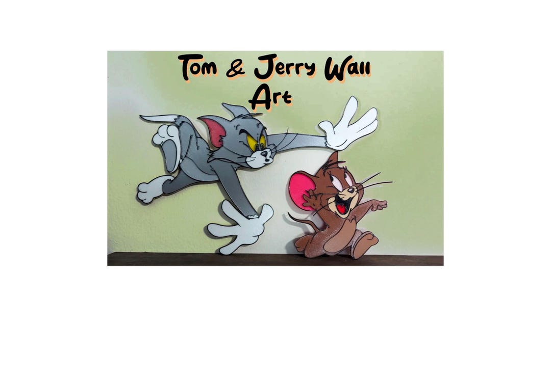 Tom and Jerry Wall Decor Cartoon Cartoon Network TV Show - Etsy