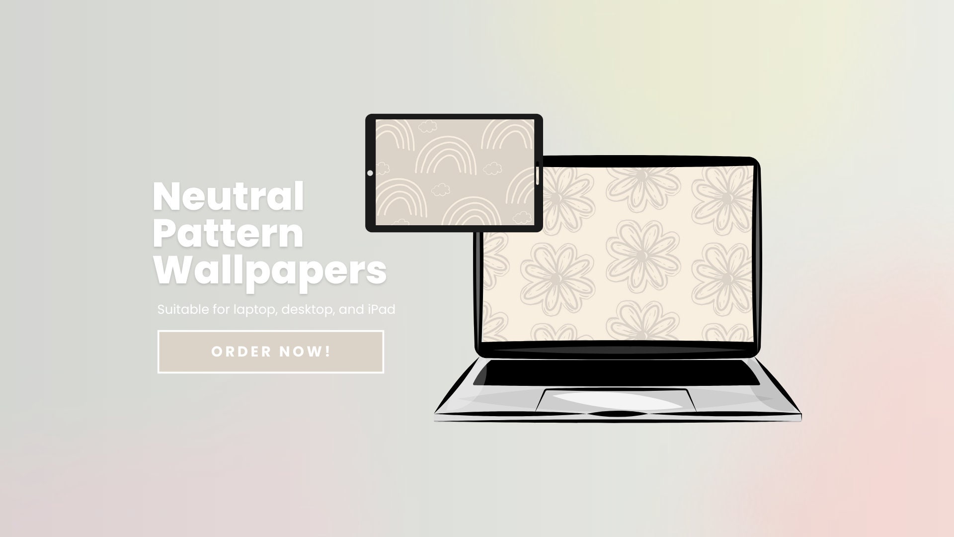 10 Neutral Pattern Wallpapers for Laptop, Desktop, and Ipad ...
