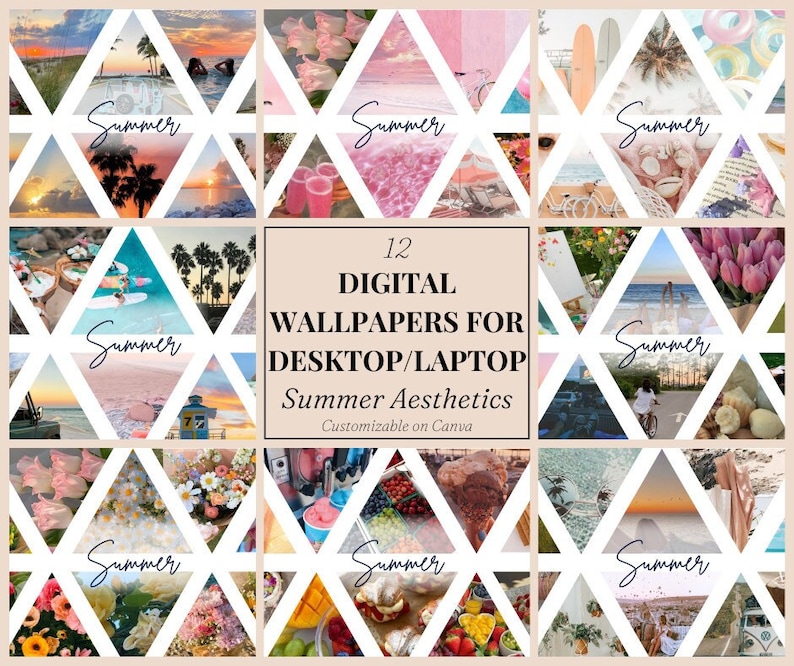 Summer Vibes Desktop and Laptop Wallpaper Pack Downloadable and ...