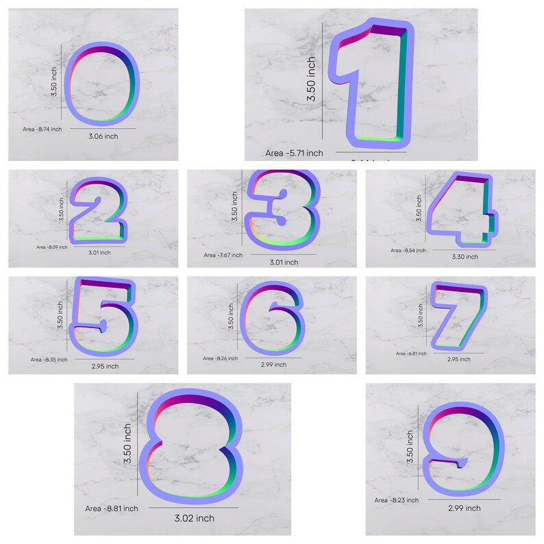 Number Cutters - Etsy