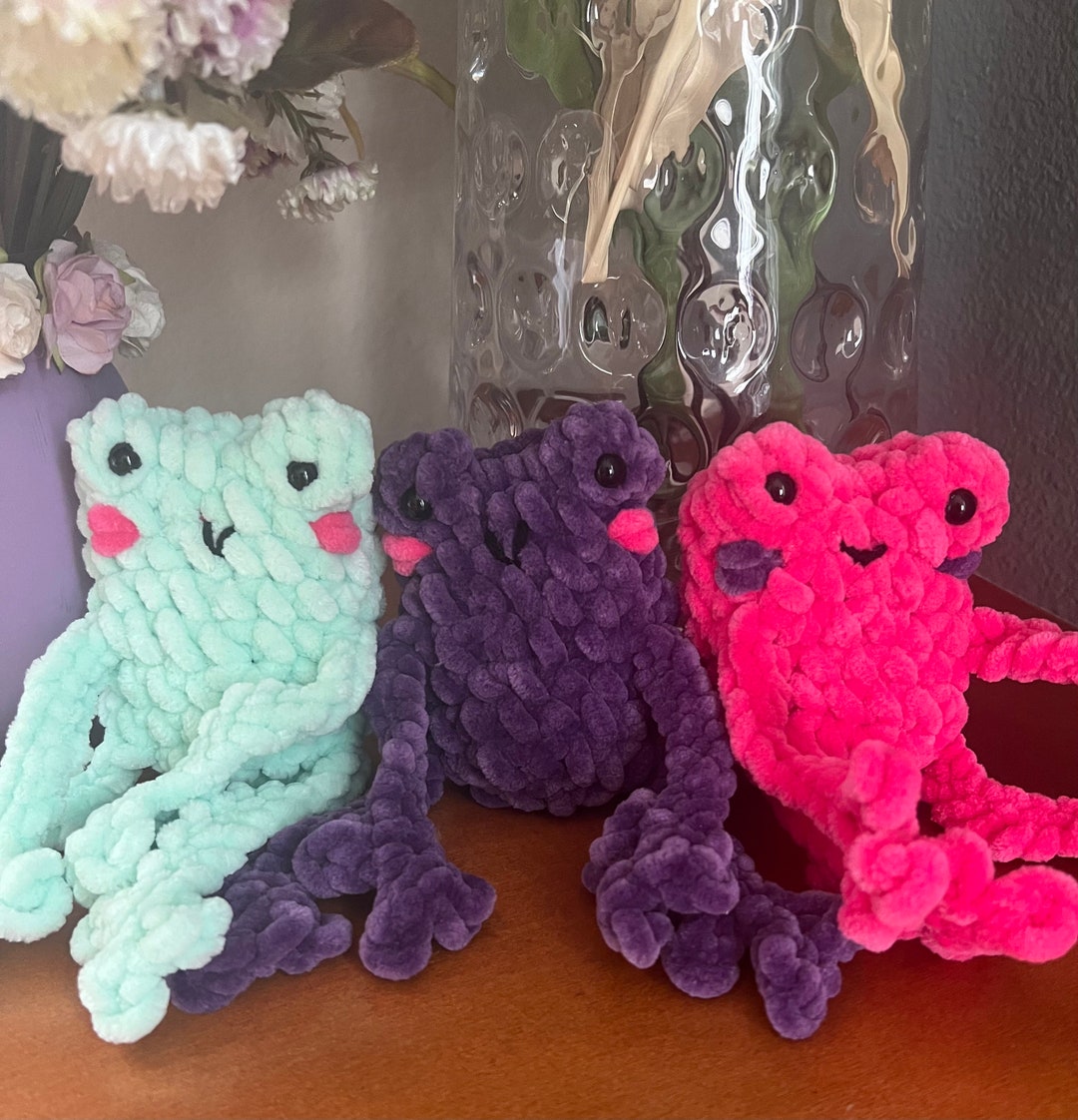 Crochet Small Leggy Frogs | Mini Frog Plush | Mini Plush | Amigurumi ...