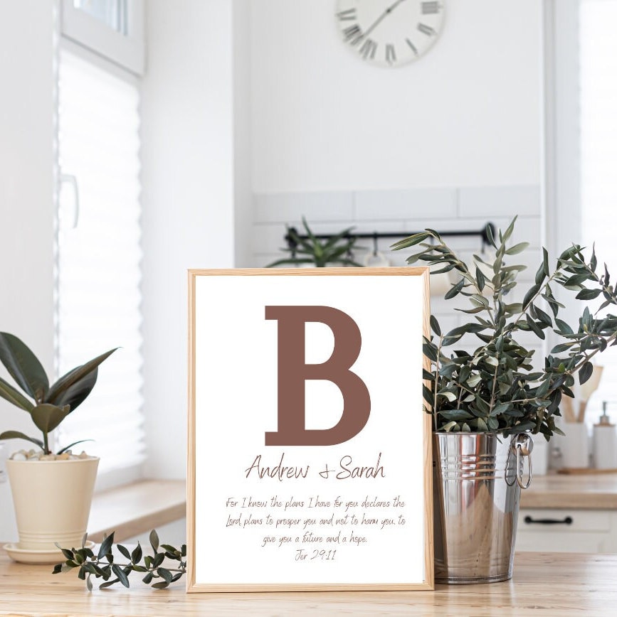 Personalized Christian Family Printable, Christian Decor, Religious ...