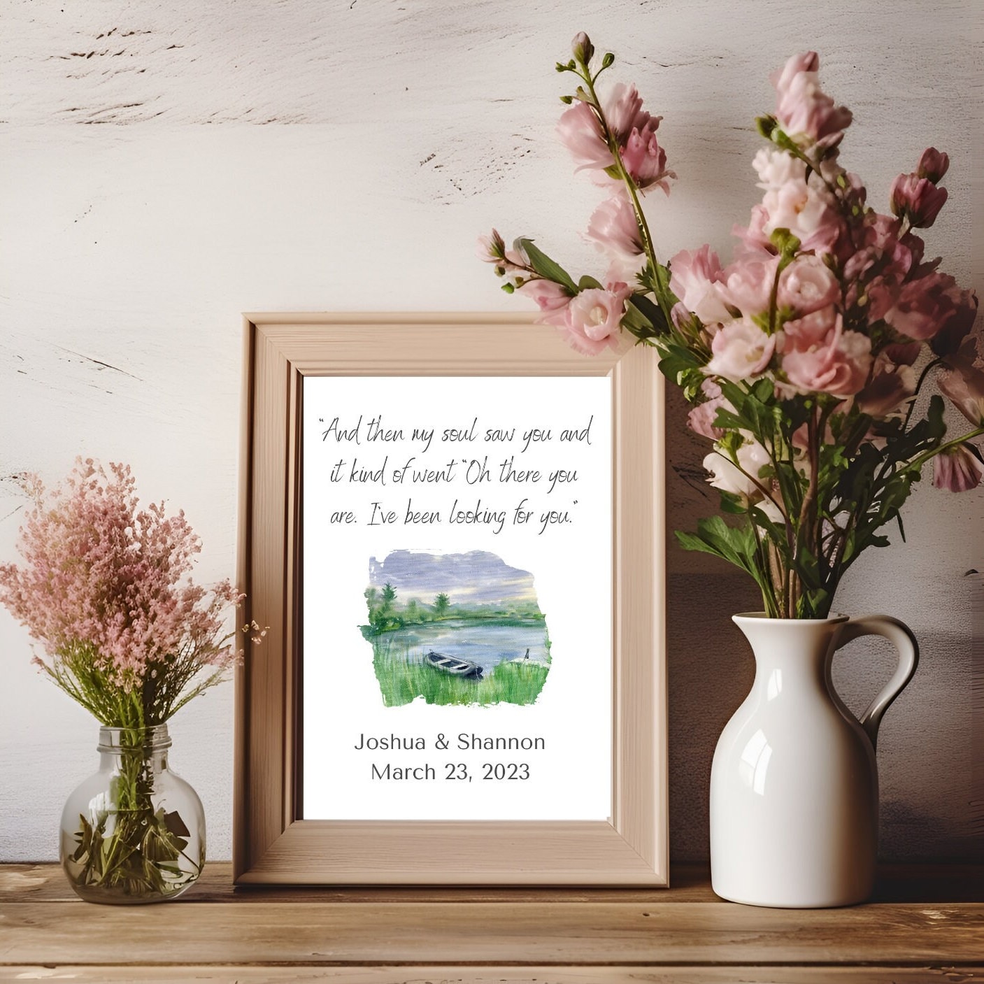 Personalized Wedding Gift Custom Wedding Quote Print Personalized ...