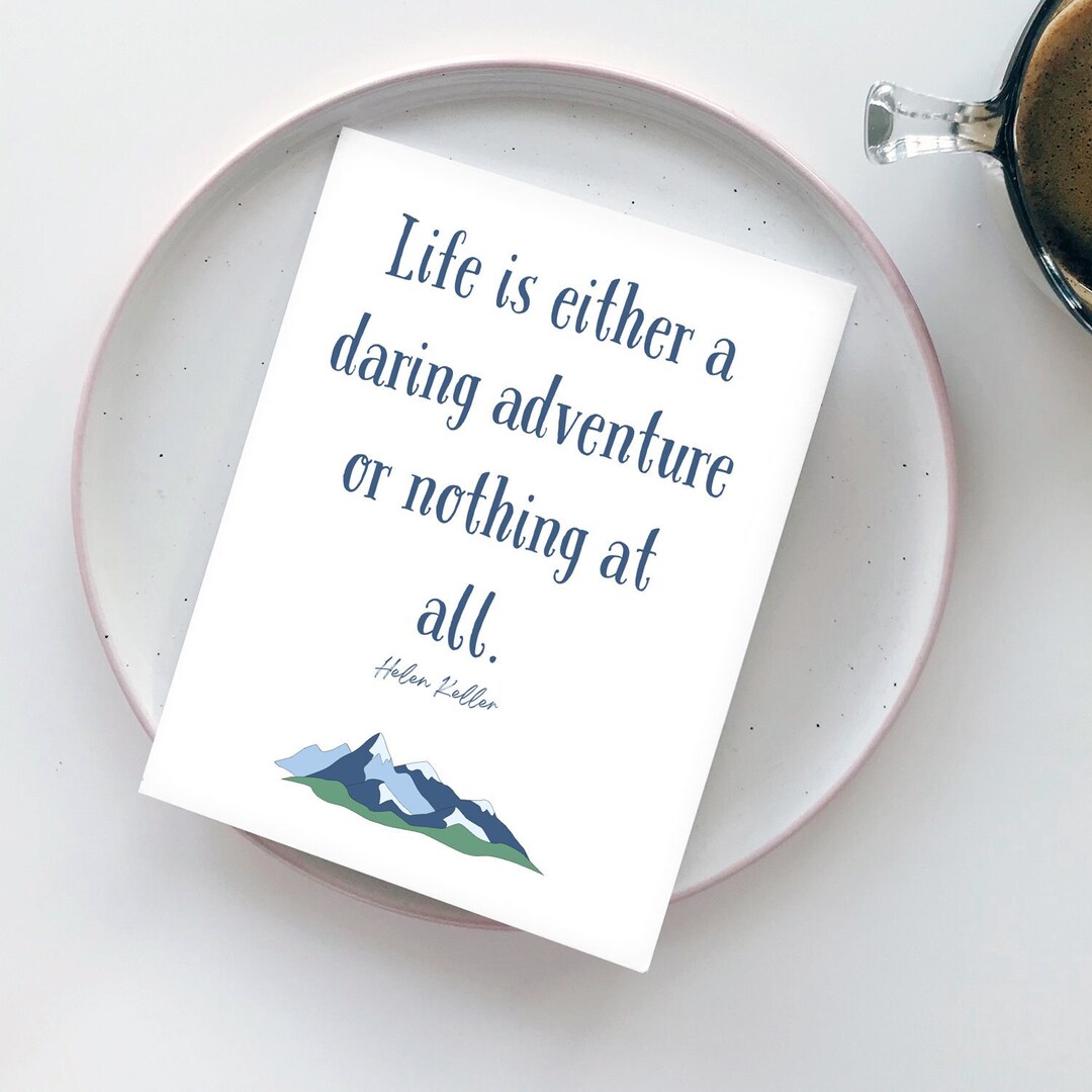 Inspirational Wall Art Print; Inspirational Quote; Helen Keller Quote ...
