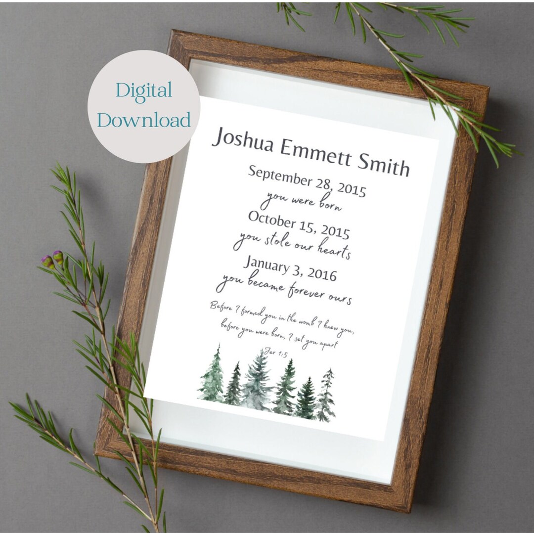 Adoption Day Printable; Gotcha Day Gift; Adoption Sign; Adoption ...