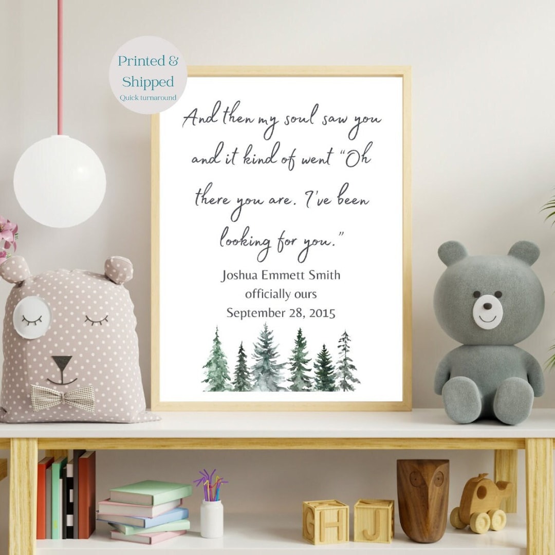 Adoption Quote; Adoption Day Gift; Gotcha Day Gift; Adoption Sign ...