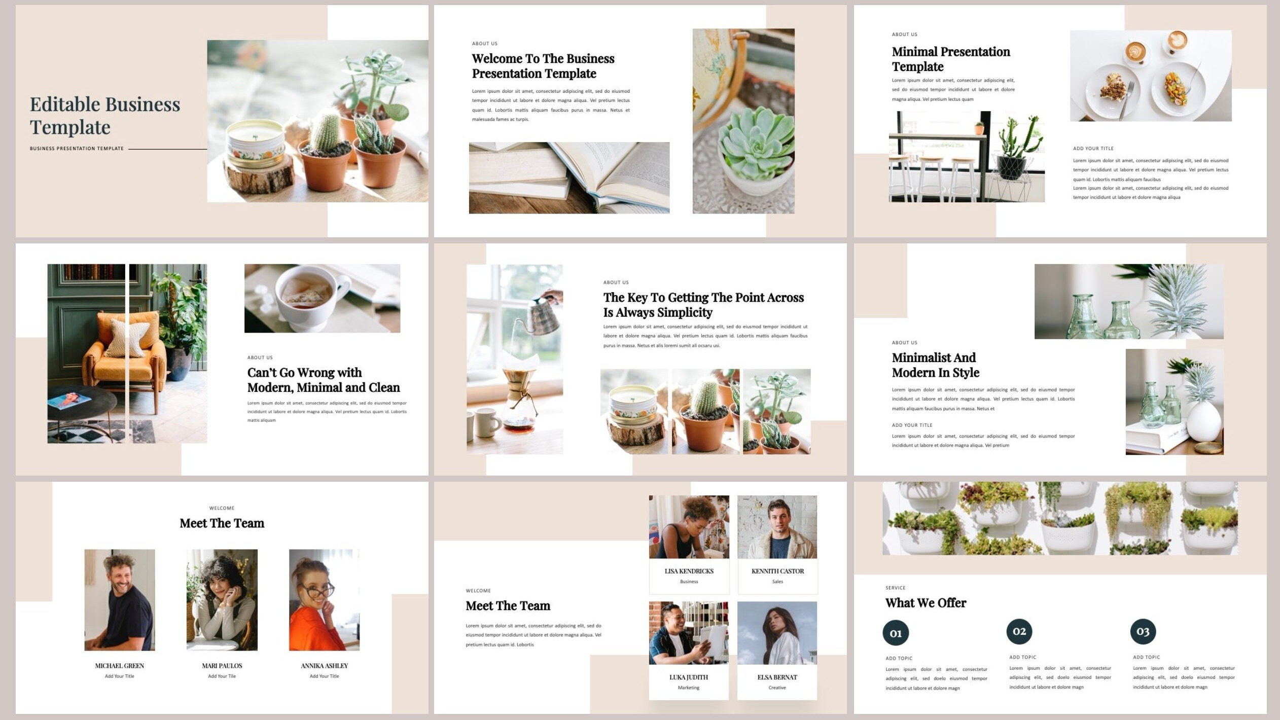 Business Powerpoint Template - Etsy