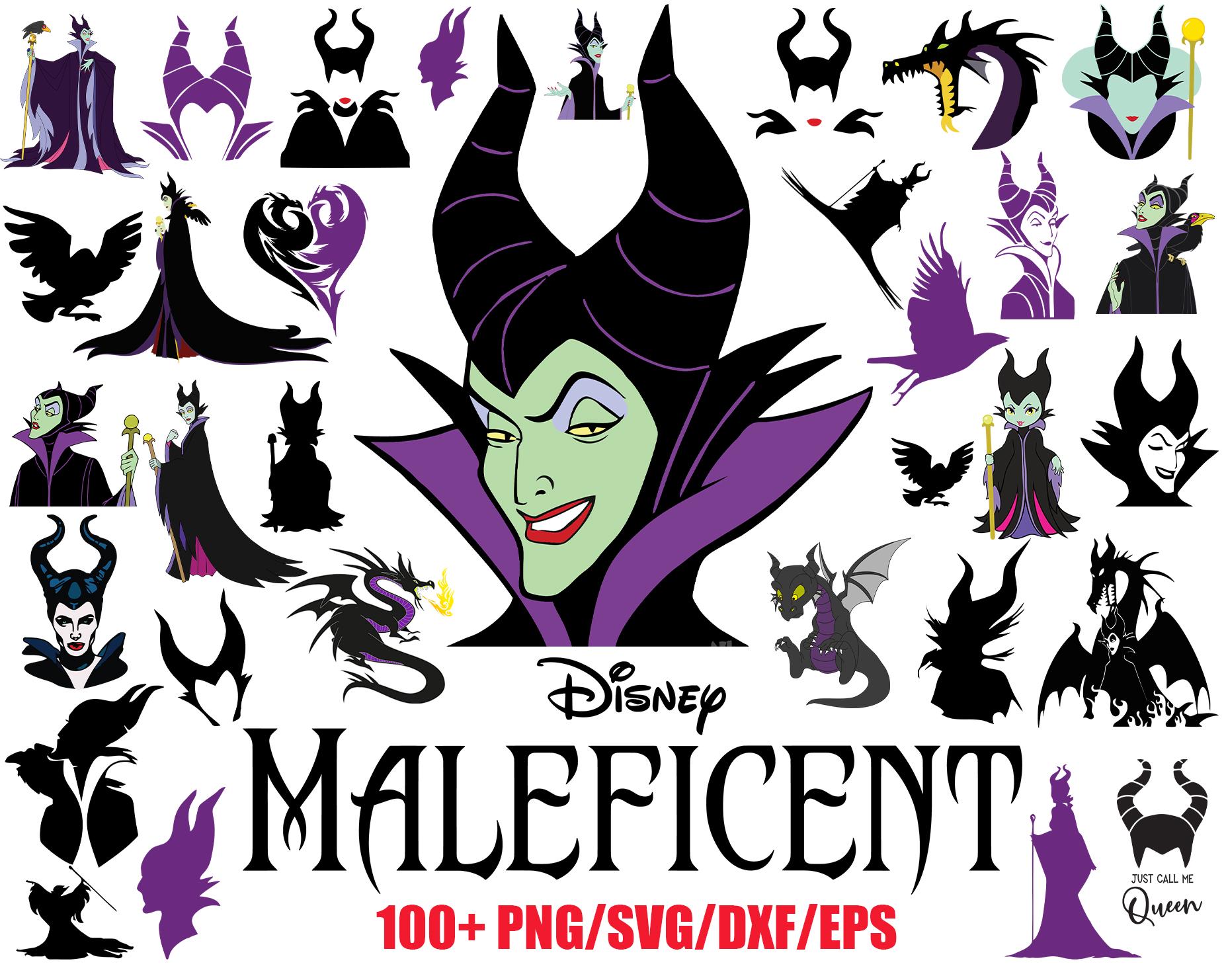 Maleficent Svg Bundle PNG-SVG-DXF, Villains Png, Maleficent Clipart ...