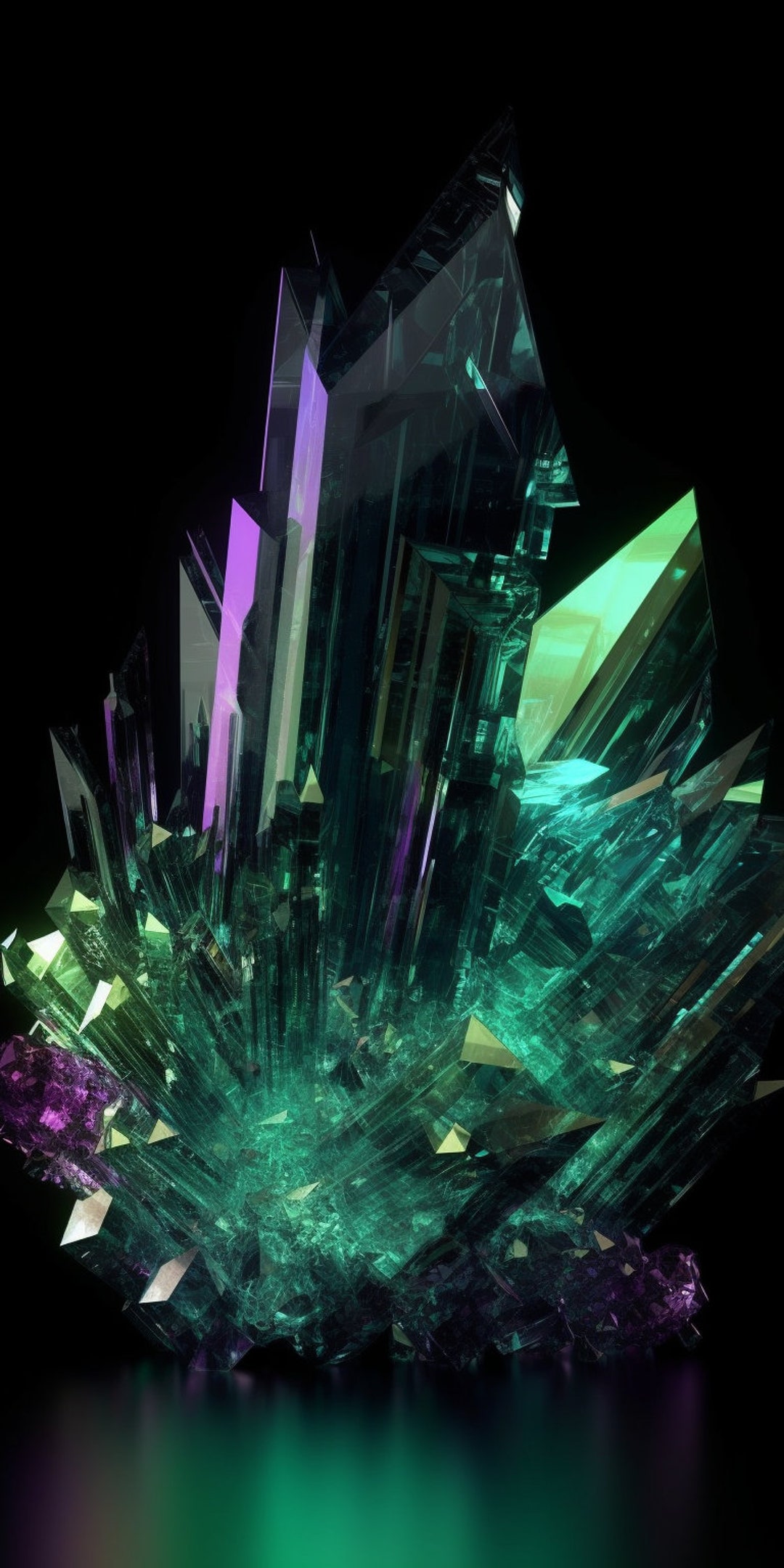 Energy Crystal Lock Screen Background - Etsy