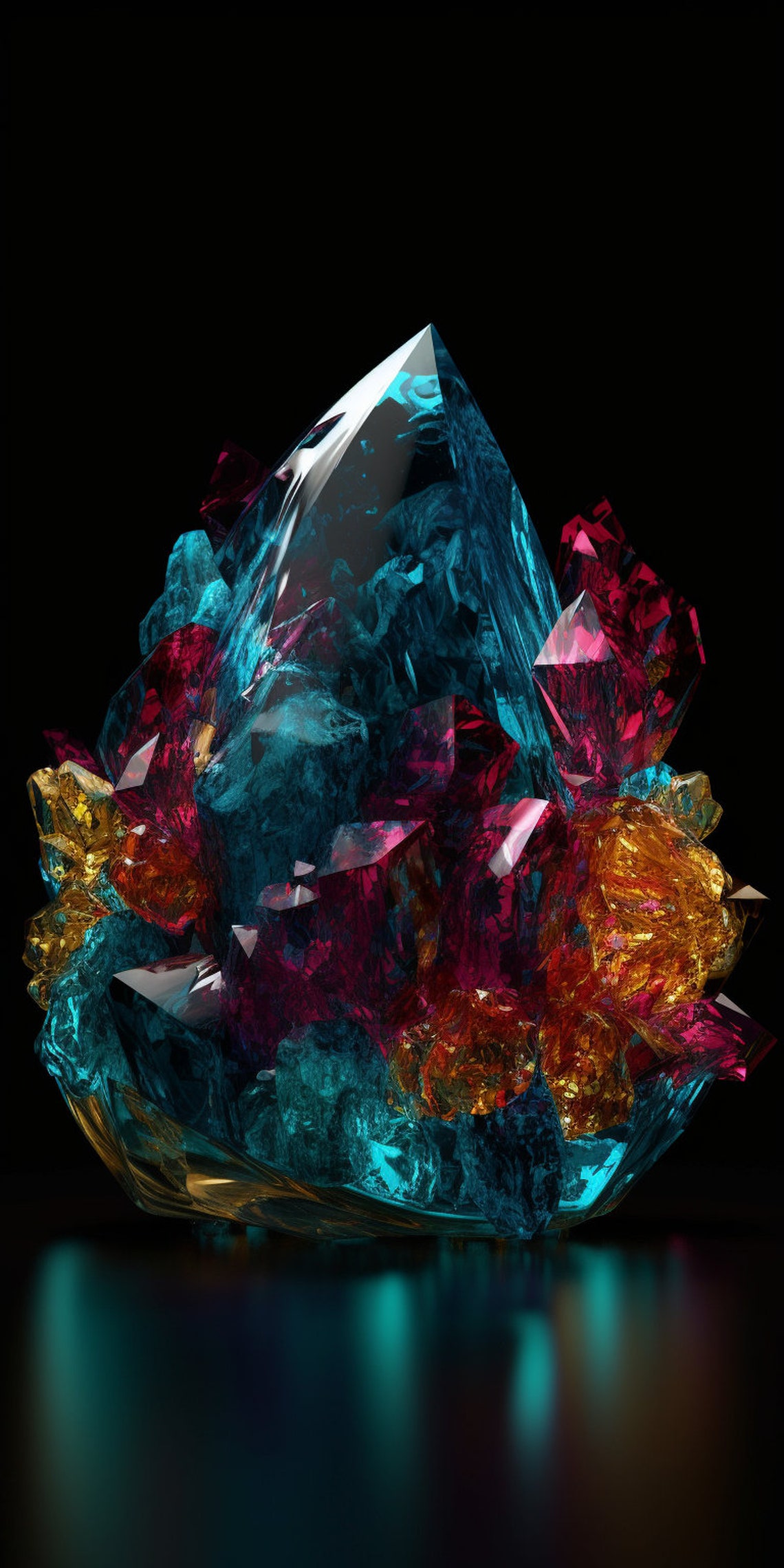 Gem Crystal 3 Lock Screen Background - Etsy