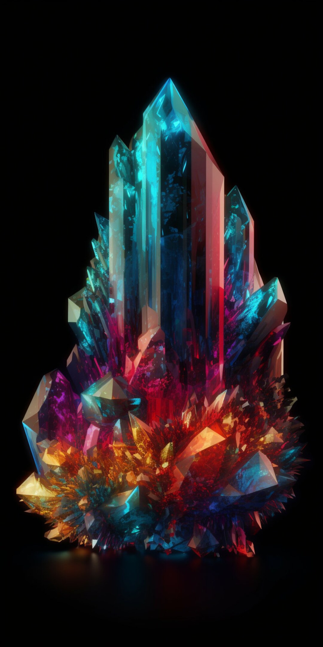 Lo-fi Crystal Lock Screen Background - Etsy