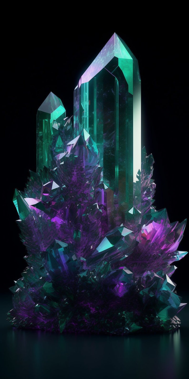 Swamp Crystal Lock Screen Background - Etsy