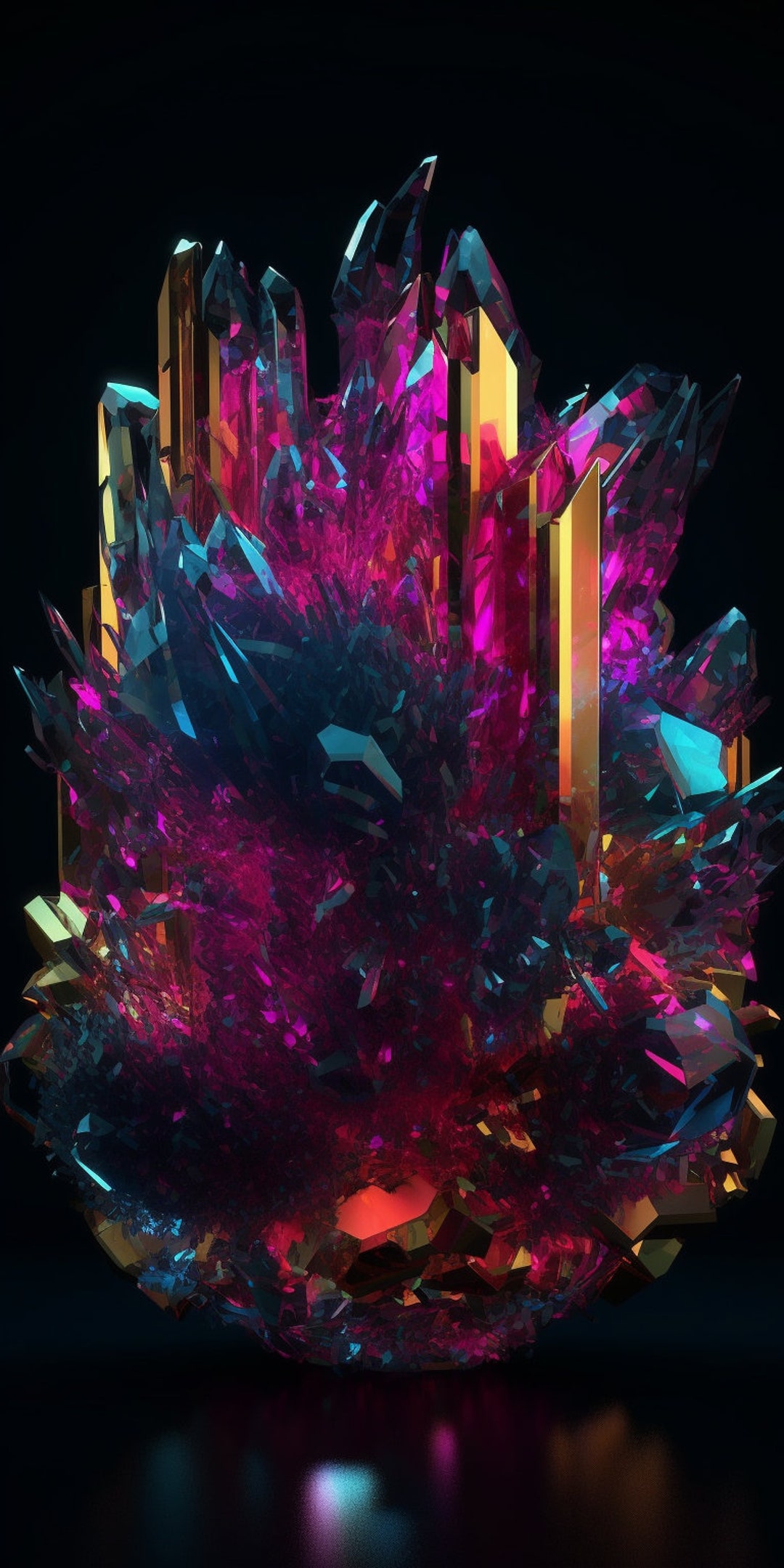 Lo-fi Crystal 2 Lock Screen Background - Etsy