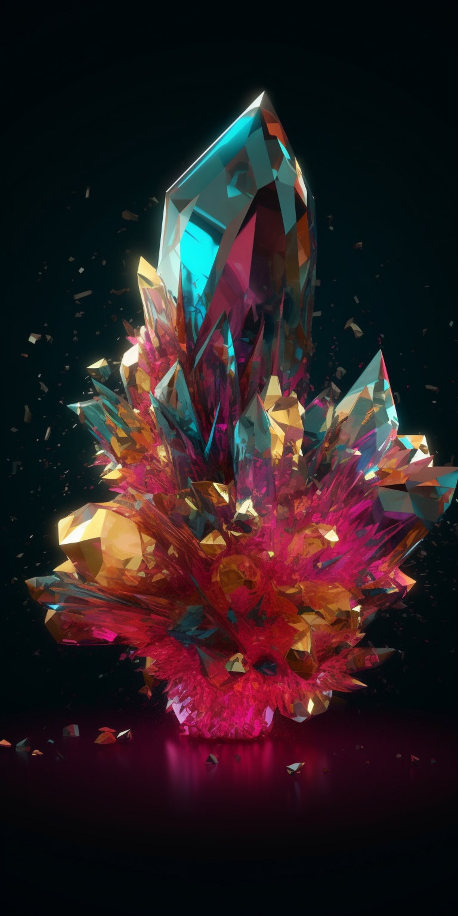 Lo-fi Crystal 3 Lock Screen Background - Etsy