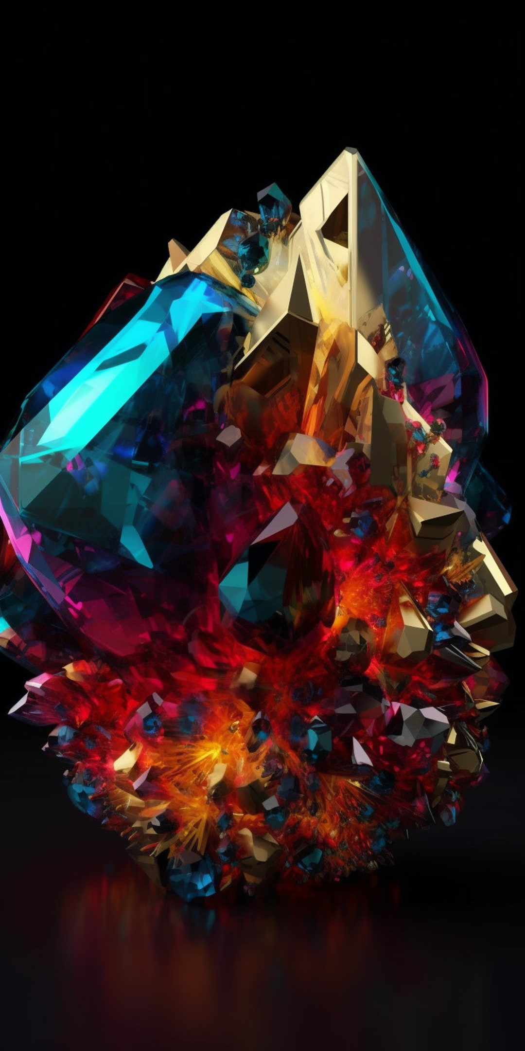 Gem Crystal Lock Screen Background - Etsy