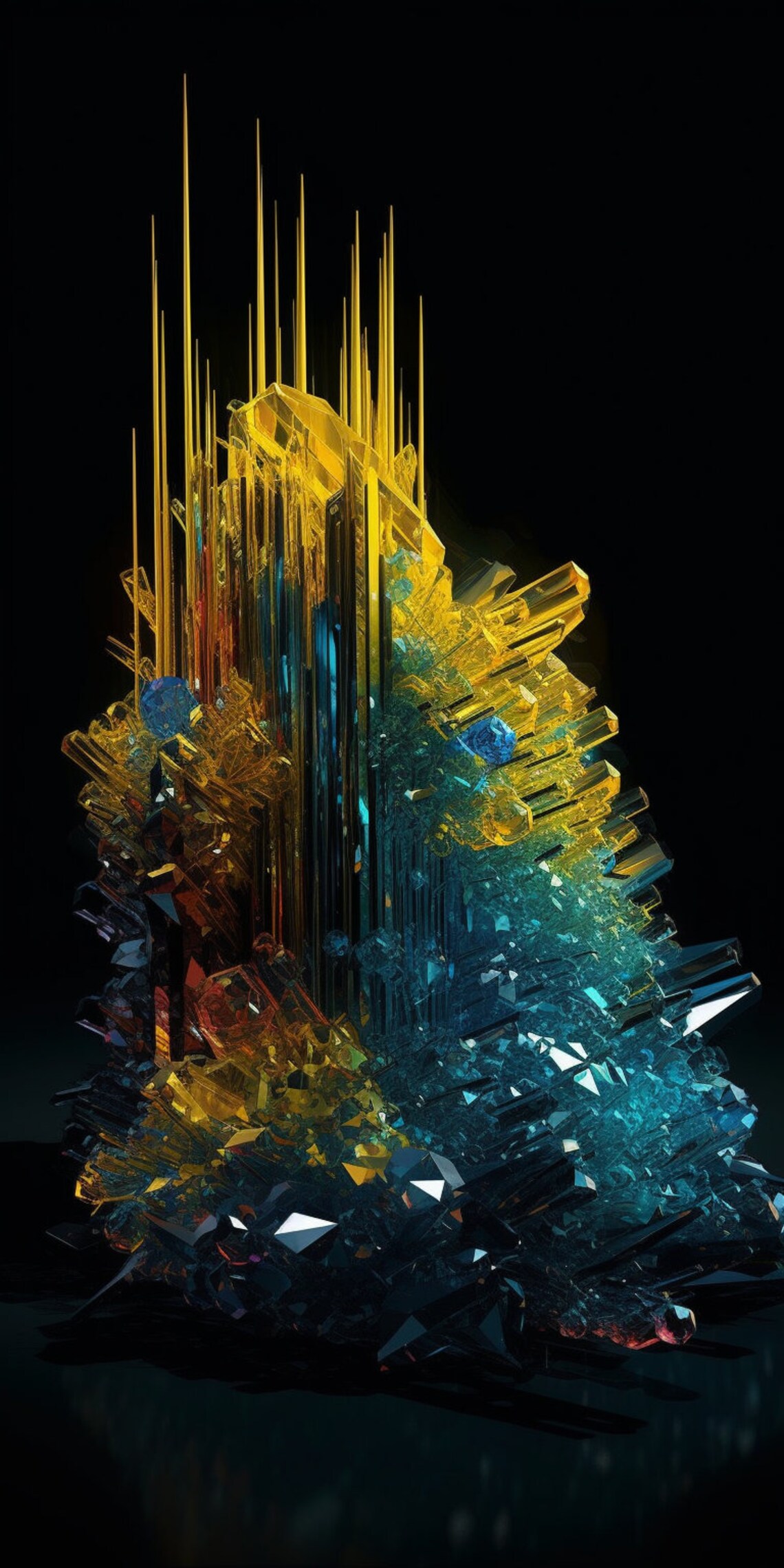 Alien Shards Lock Screen Wallpaper - Etsy