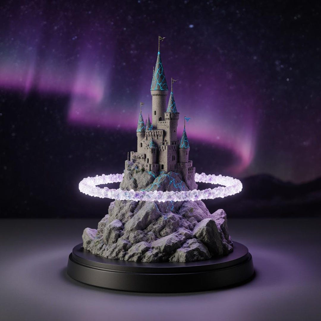 Enchanted Aurora Castle STL File: 3D Printing Model (digital Download ...