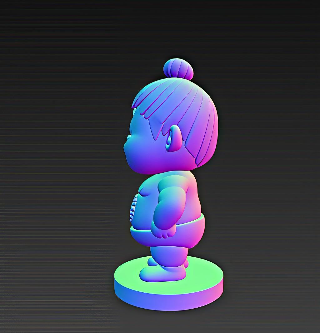 Chibi Sumo Wrestler Figurine STL File - 3D Printing (digital Download ...